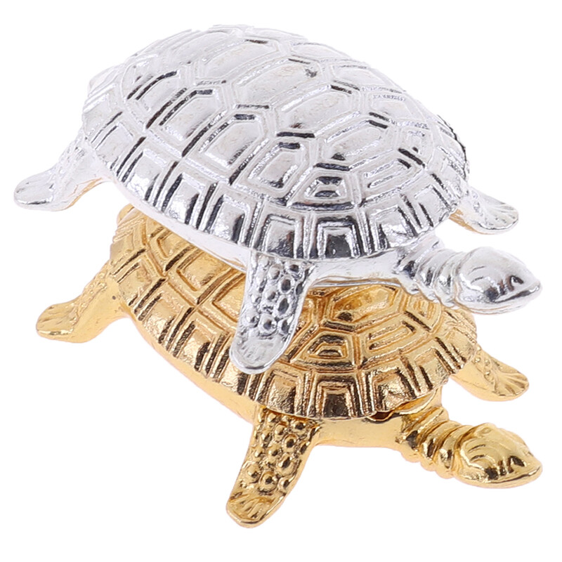 Feng Shui Golden Money Turtle Lucky Fortune Wealth Home Office ...