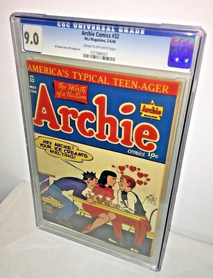 Archie Comics #32, CGC 9.0, Cream to Off-White Pages | eBay