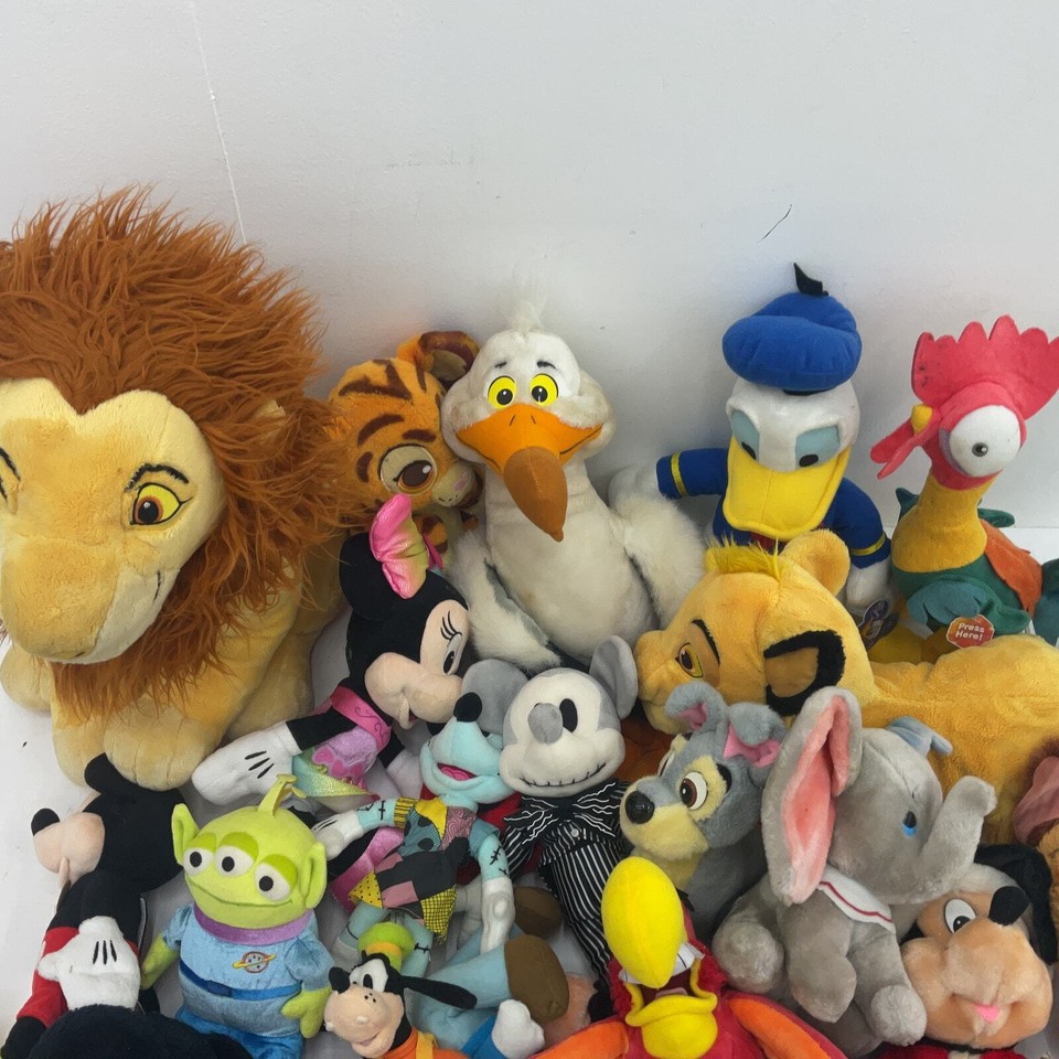 Disney Character Plush Dolls Toys Mixed Preowned LOT 12 lbs Lion King ...