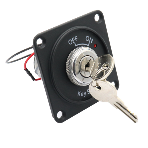 DC 12V 10A Car RV Electric Door Lock Switch With 2 Keys Start Switch ...