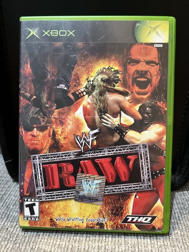 Xbox WWF RAW (WWE) THQ Wrestling Video Game - 2002 Complete In Box CIB ...