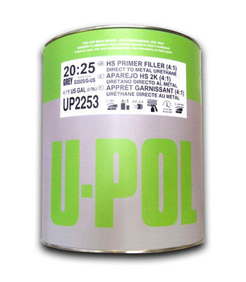 U-pol 2K High Build WHITE Car Primer S2025 3L Primer VAT inclusive FREE ...