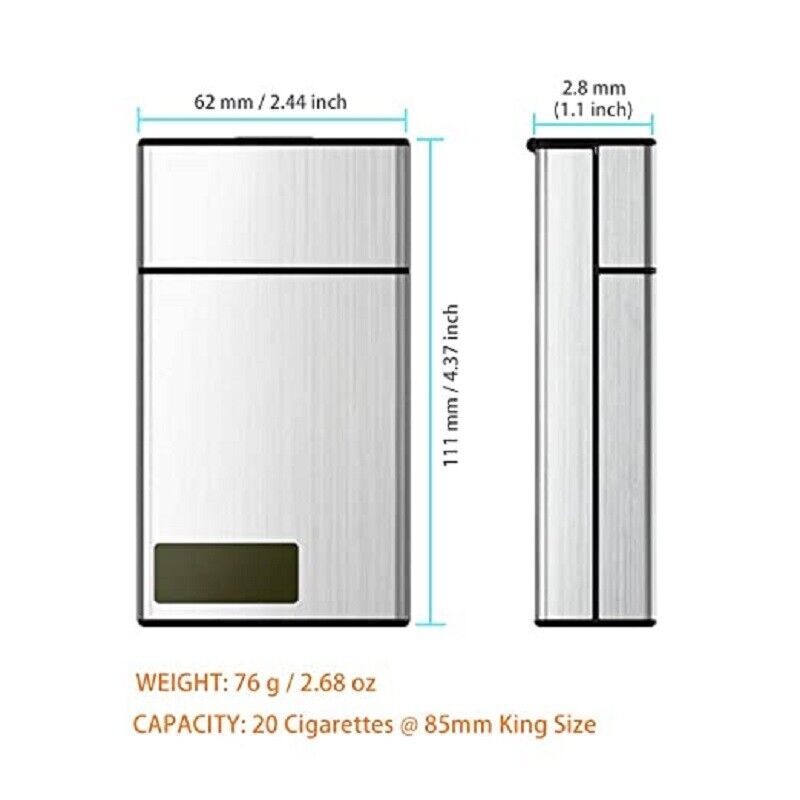 Timed Cigarettes Dispenser | Full 20-pack Cigarette Case with Timer ...