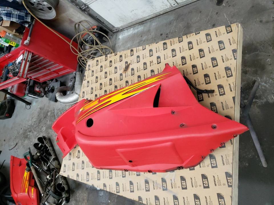 03 04 05 06 Arctic Cat 440 F5 F6 F7 Firecat Left Side Panel Belly Pan ...