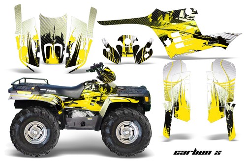 ATV Graphics Decal For Polaris Sportsman 400 500 600 700 95-04 CARBONX ...
