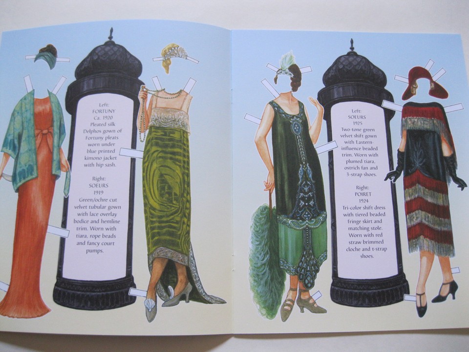 PARIS FASHION Paper Doll Book with French Designer Styles 1919-1939 | eBay