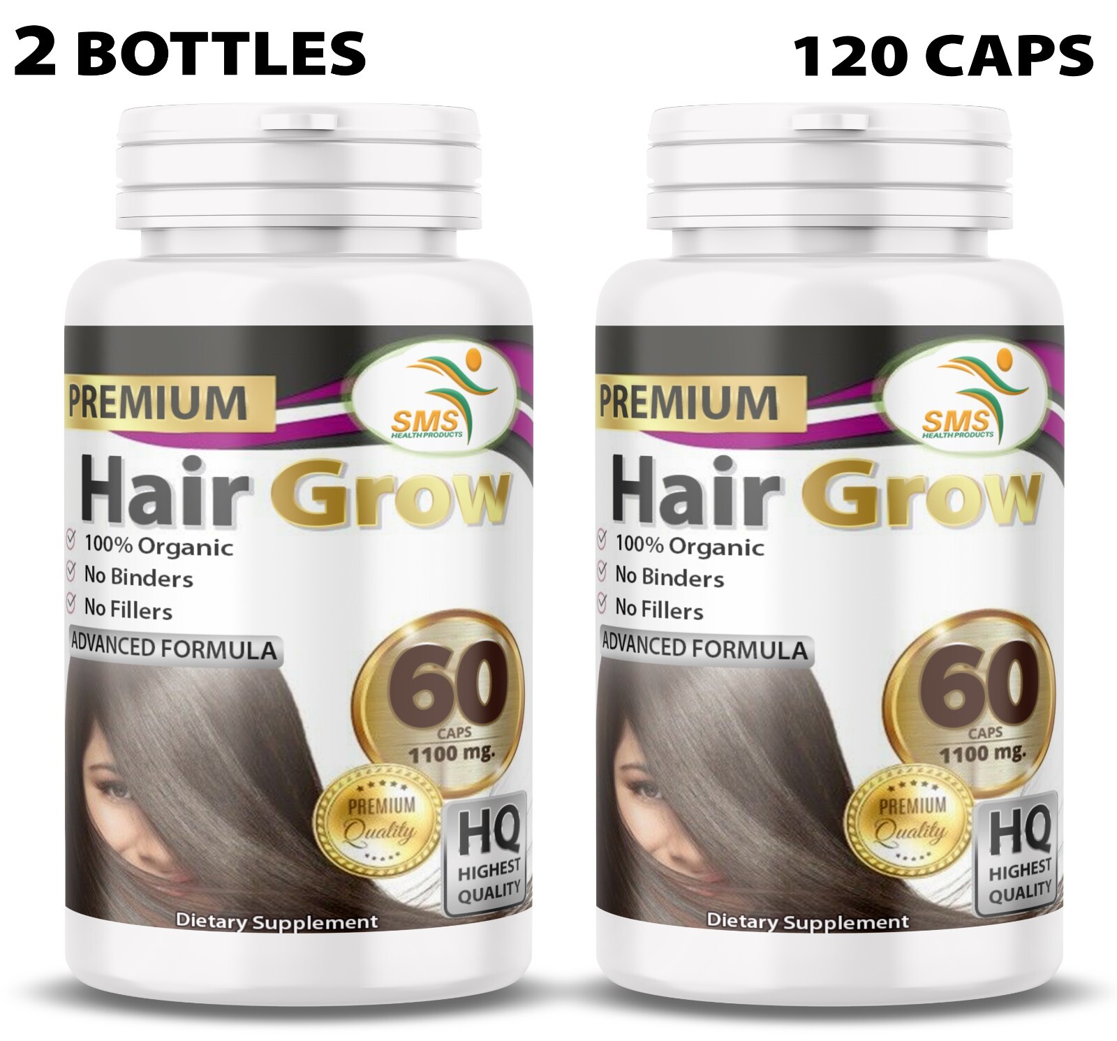 HERBAL HAIR GROW BOOST VITAMINS FAST GROWTH FASTER LONGER THICKER ...
