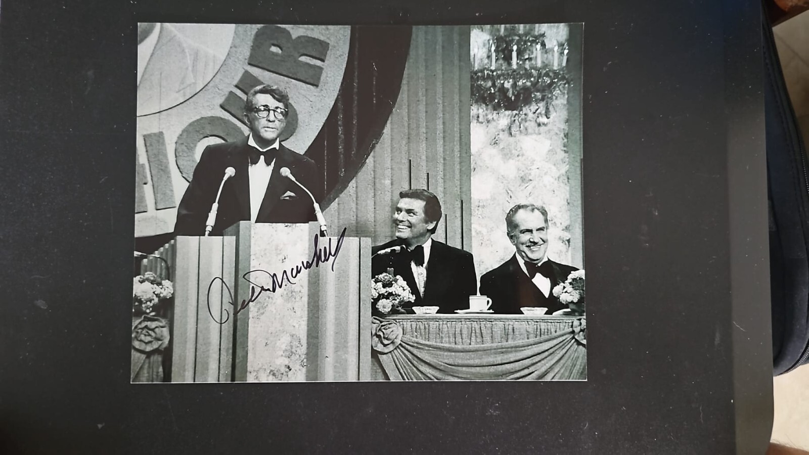 PETER MARSHALL autograph B&W 8x10 photo signed Dean Martin roast ...