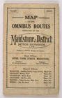 MAIDSTONE & DISTRICT u/d c1930s ~ OMNIBUS ROUTE MAP ( PROMOTIONAL ISSUE ...