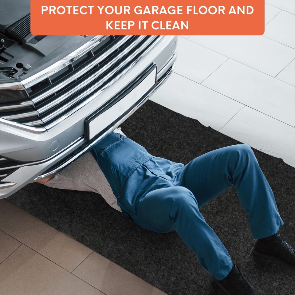 Oil Spill Mat (17x7.9 Ft) for Under Car Driveway Mats Oil Leaks ...