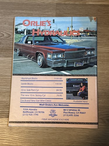 VINTAGE FIRME VOL 2 # 1 MAGAZINE CHICANO LIFE STYLE LOWRIDER CAR ...