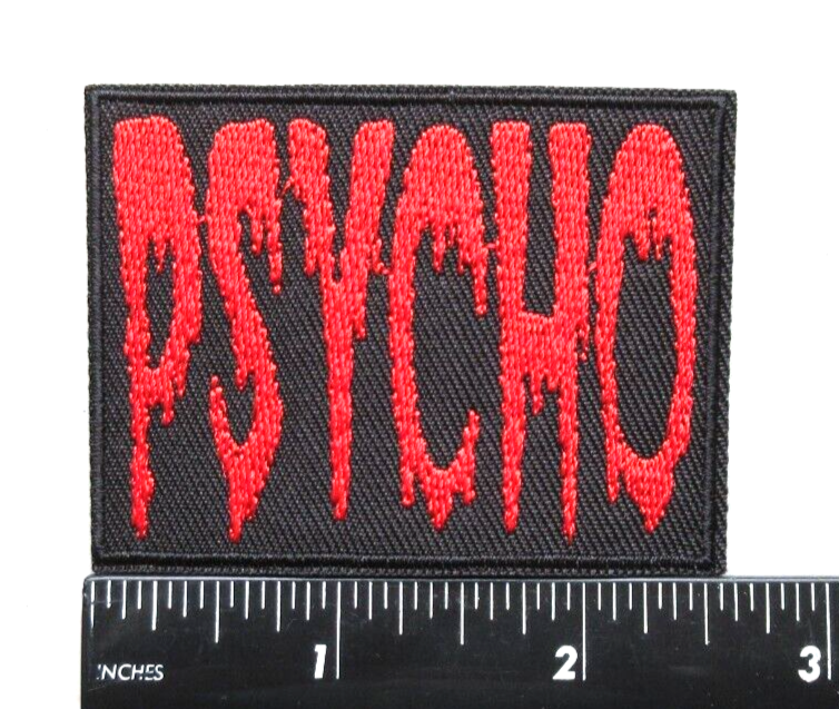 🔥PSYCHO Classic Horror Movie Goth Punk Hitchcock Embroidered Iron On ...