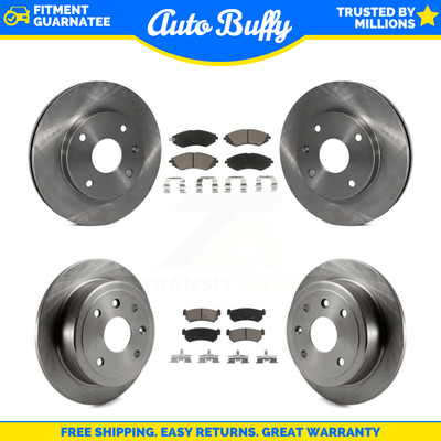 [Front+Rear] Brake Rotor Ceramic Pad Kit For Suzuki Forenza Reno ...