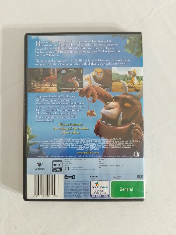 The Gruffalo (DVD) Helena Bonham Carter James Corden Tom Wilkinson ...
