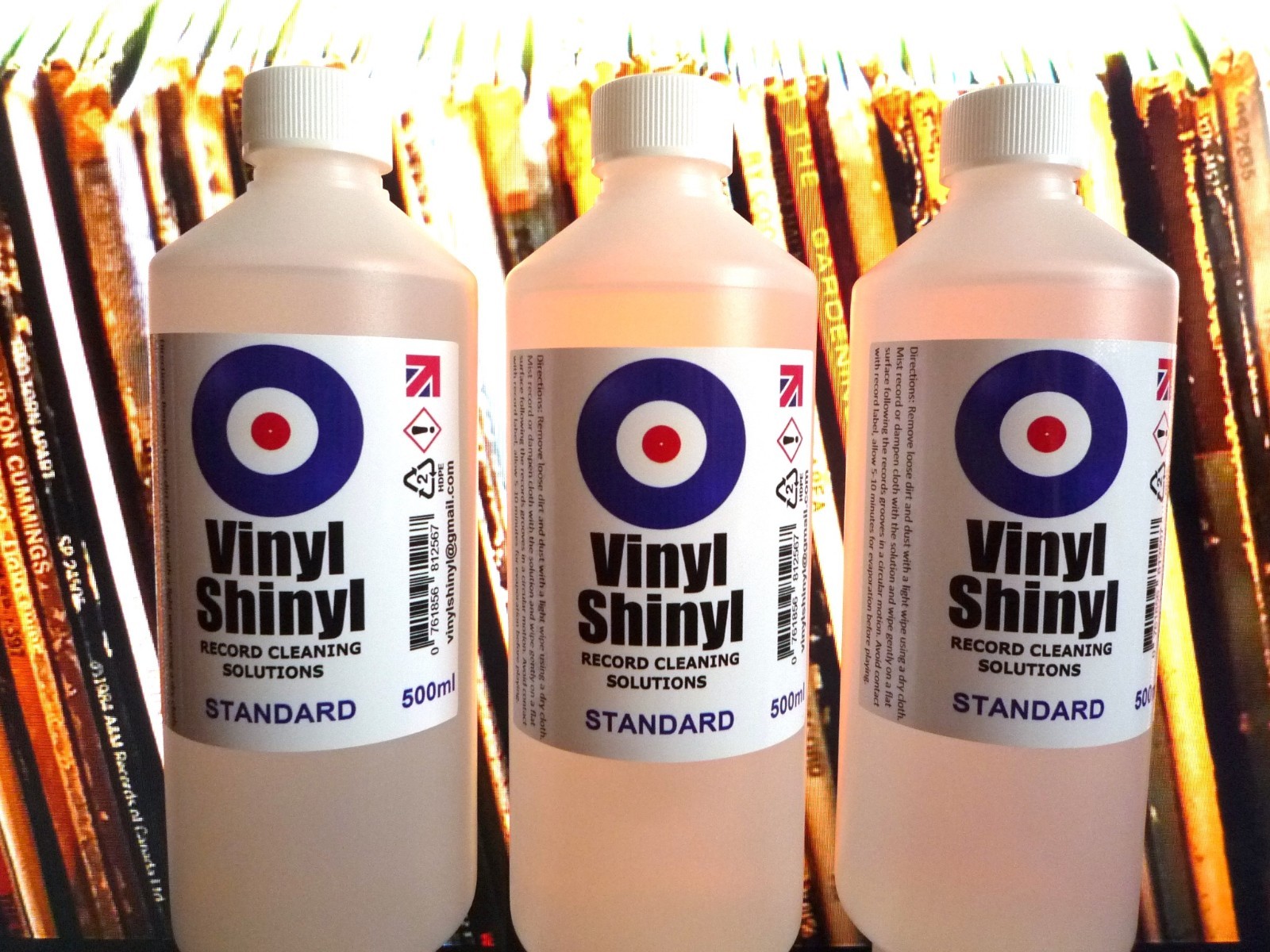 Vinyl Shinyl Record Cleaner - 3 x 500ml Refill Bottles | eBay UK