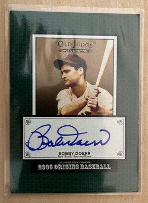 2004 Upper Deck , Old Judge , Bobby Doerr Autograph | eBay