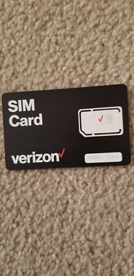 New Verizon SIM Card (BULKSIM-TRI-A) Regular, Micro, Nano, 3G, 4G, LTE ...