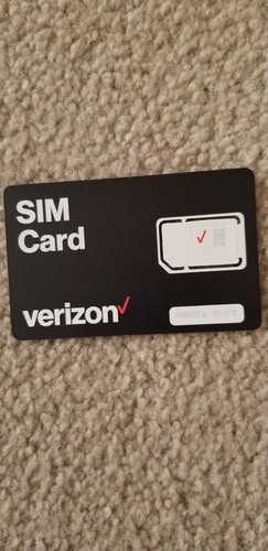 New Verizon SIM Card (BULKSIM-TRI-A) Regular, Micro, Nano, 3G, 4G, LTE ...