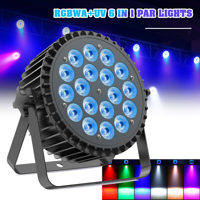 270W 18 LED Par Strahler 10CH RGBWA+UV Scheinwerfer DMX512 Stage Licht ...