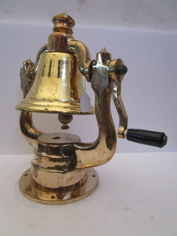 Vintage Style BRASS RAILROAD LOCOMOTIVE BELL - Train Bell (5008) | eBay