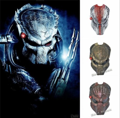 Alien Predator Glass Fiber Light Glow Mask Headgear Helmet Cosplay Prop ...