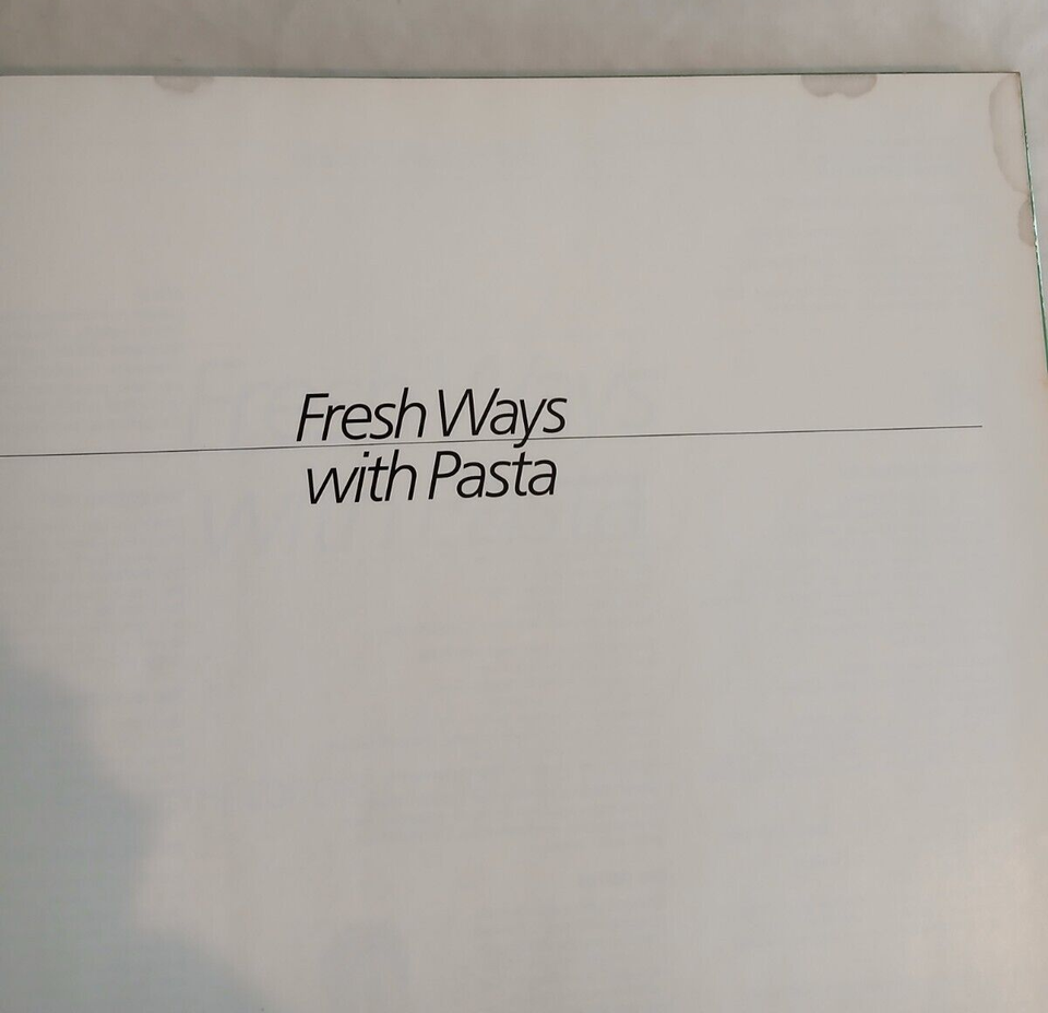 Fresh Ways With Pasta Time Life Books Hardcover 144 Pages | eBay