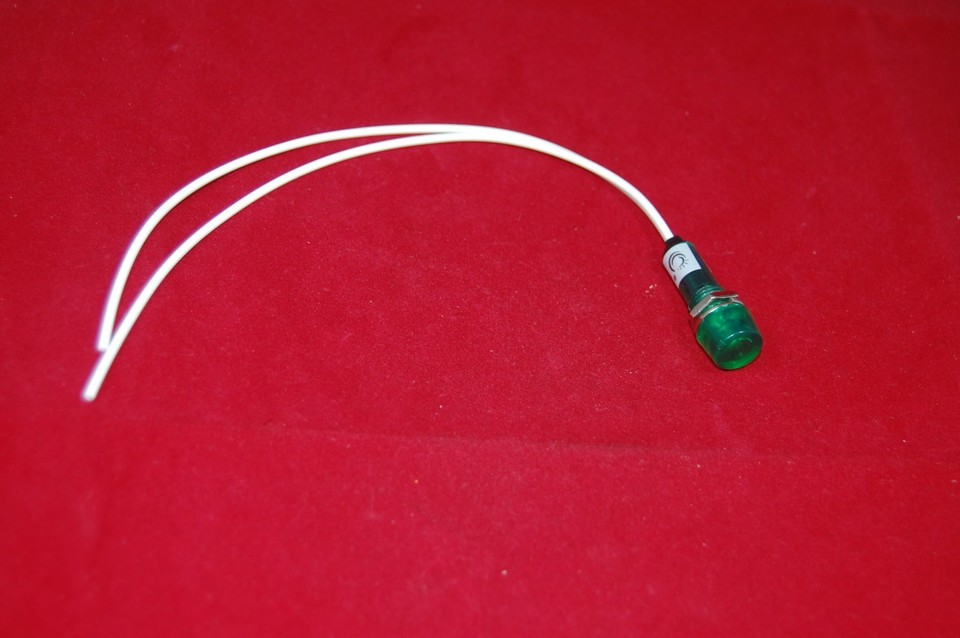 50 Pcs 120V 10mm Green Mini Neon Pilot Lights CYLINDRICAL Cap with wire ...