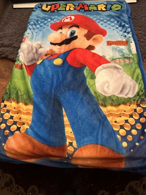 Super Mario Nintendo Youth/Toddler Sleeping Bag 25” X 44” Very Good ...