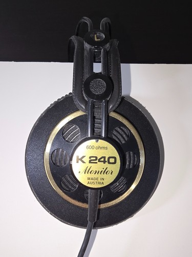 Vintage AKG K240 Studio Monitor Over Ear Headphones 600 Ohms Made in ...