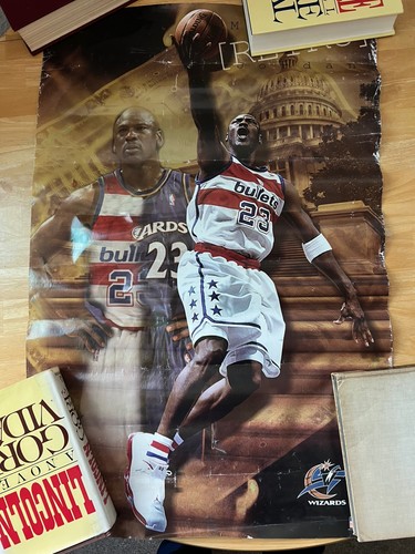 MICHAEL JORDAN Washington Wizards BULLETS RETRO 2003 22x34 NBA POSTER ...