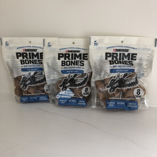 Purina Prime Bones Mini Knotted Chews Rawhide Free, Natural Dog Treats ...