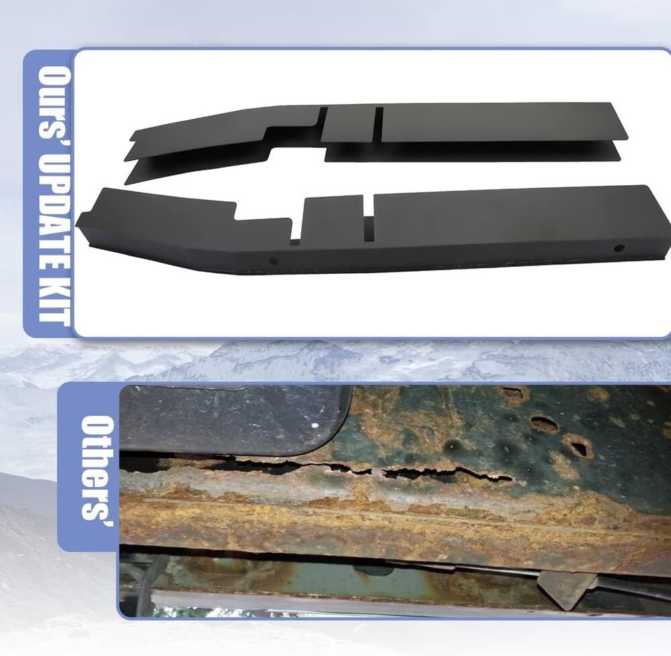 Mid Frame Rail Rust Repair Kit For 2004-2008 Ford F150 Super Crew Cab ...