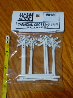 Tichy Train Group HO #8180 Railroad Crossbuck Warning Sign -- Canadian ...