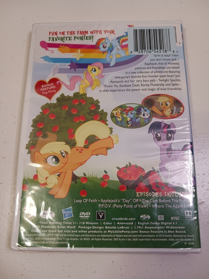 My Little Pony Friendship Is Magic Applejack DVD Brand New Factory ...