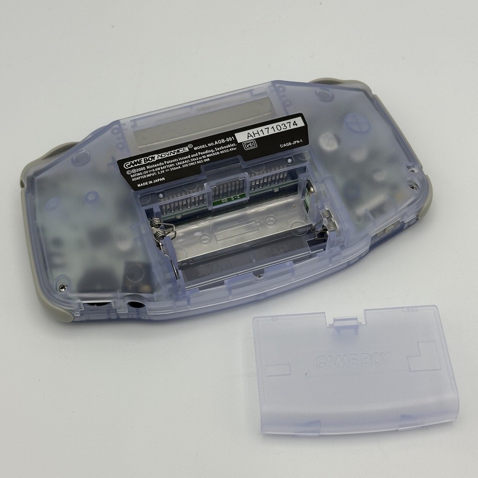 Nintendo Game Boy Advance Glacier Blue GBA Modded IPS V2 Backlit Screen ...