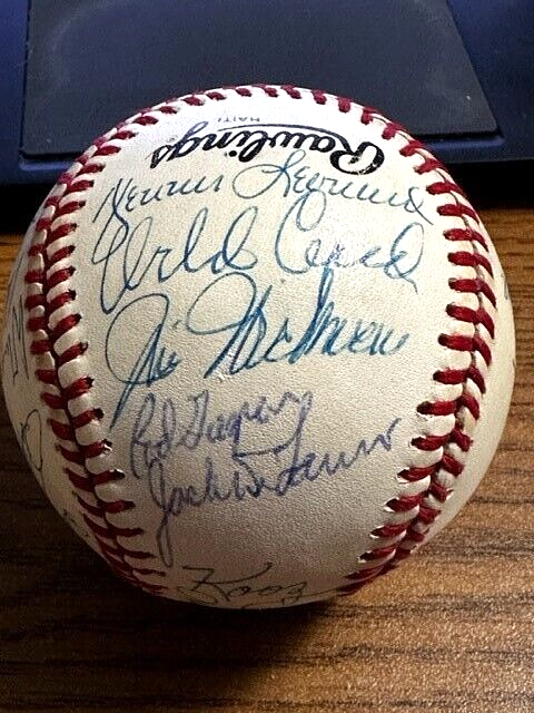 MLB OLD TIMERS 4 SIGNED AUTOGRAPHED BASEBALL! Lou Brock, Ralph Kiner ...