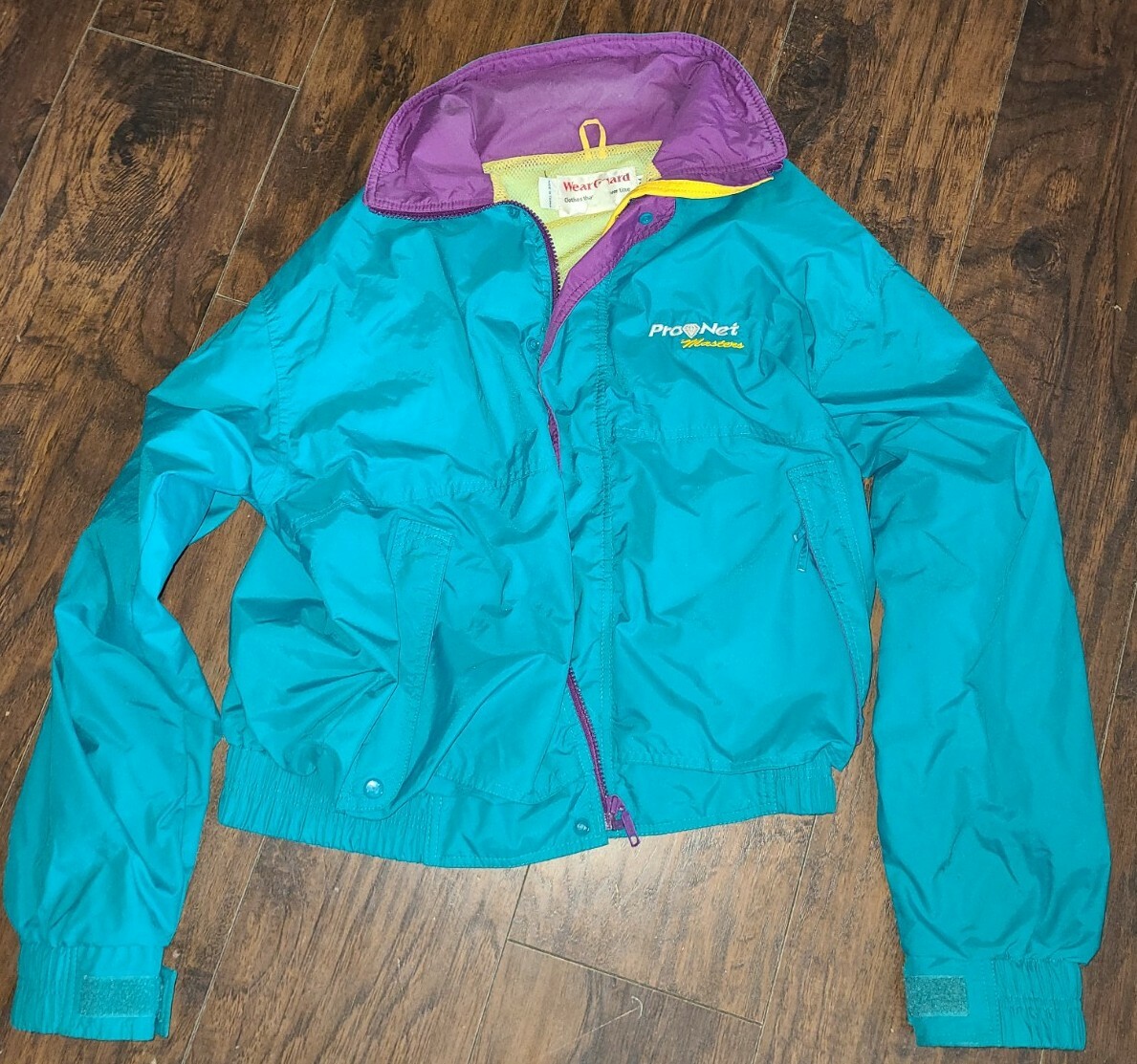 VINTAGE WEARGUARD Jacket Windbreaker SIZE MEDIUM Pro-Net Masters Logo ...