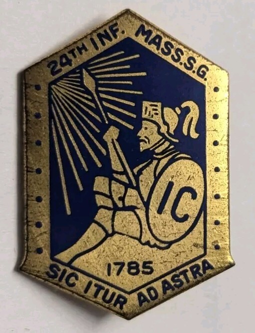 WW2 24th Infantry Massachusetts State Guard Unit Crest D.I. PB XB | eBay