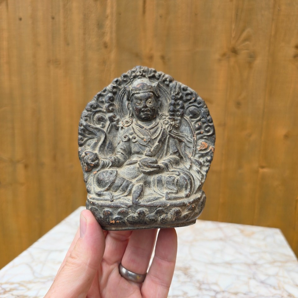 Antique Tibetan /Bhutanese TsaTsa Clay Padmasambhava Deity God Buddhist ...