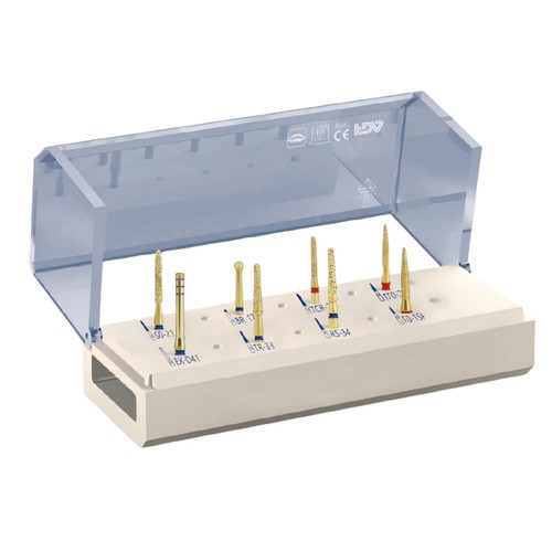 8pcs/kit Dental Kit surgery Bur crown for High speed extension FG4608D ...