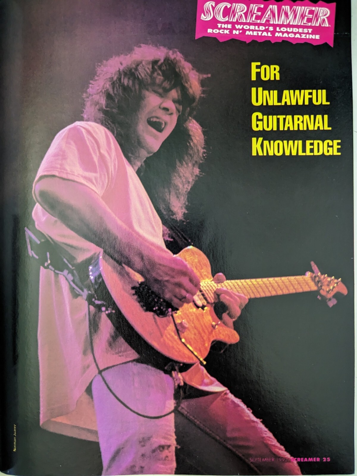 Screamer Magazine September 1992 Slaughter, Soundgarden, Sabbath ...