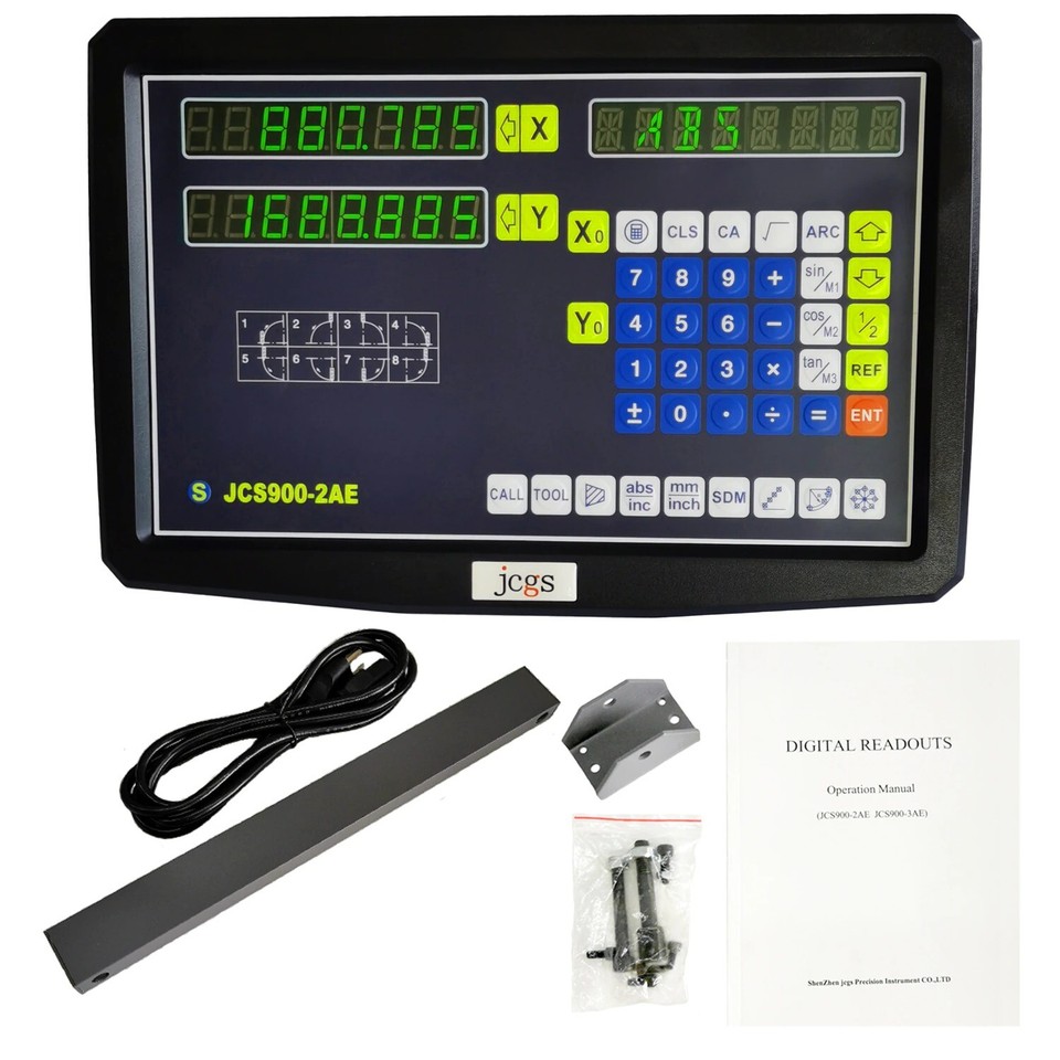 Linear Scale Digital Readout 2/3 Axis DRO Display Kit for Bridgeport ...