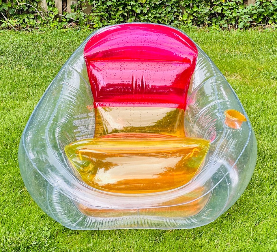 Swimways Dry Float Socializer Pool Float Translucent Inflatable ...