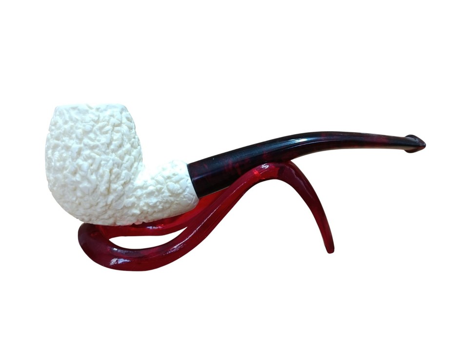 Handmade Turkish Rusticated Block Meerschaum Pipe | eBay