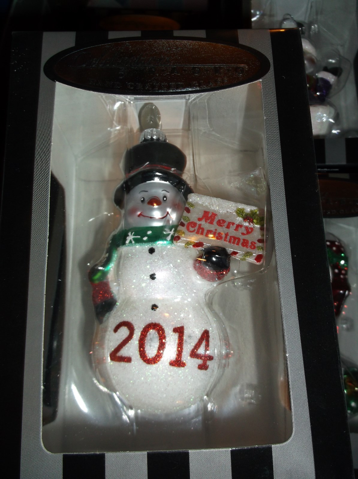 NIB Celebrations by Radko Christopher Radko Large Ornament Box 7" High ...