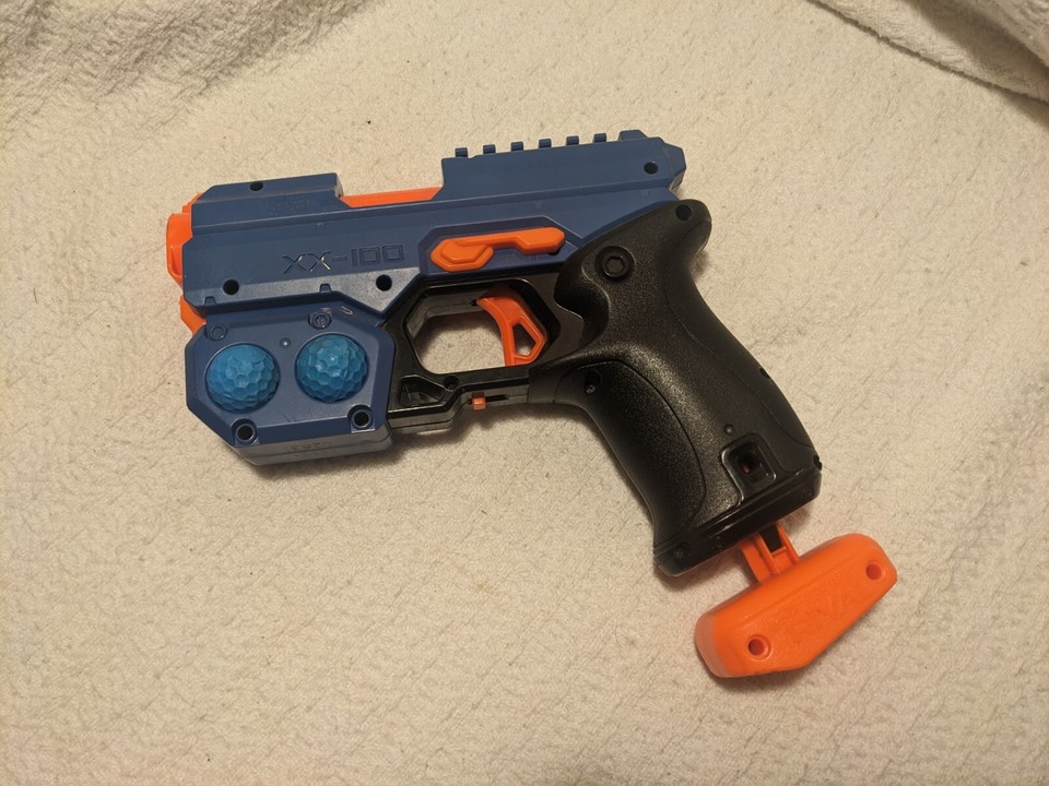 Nerf Rival Knockout XX-100 Team Blue Blaster Pistol Single Shot Toy Gun ...