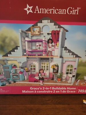 American Girl Mega Bloks Grace's 2-in-1 Buildable Home (749 Pieces) New ...