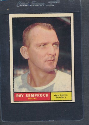 1961 Topps #174 Ray Semproch Senators EX/MT *9809 | eBay