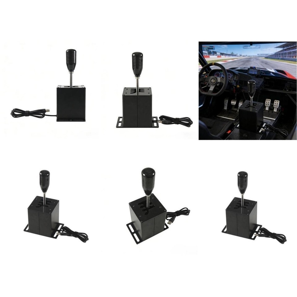 Sim Racing Setup PC USB Gear Shifter Sim Racing Shifter Gear Knob ...