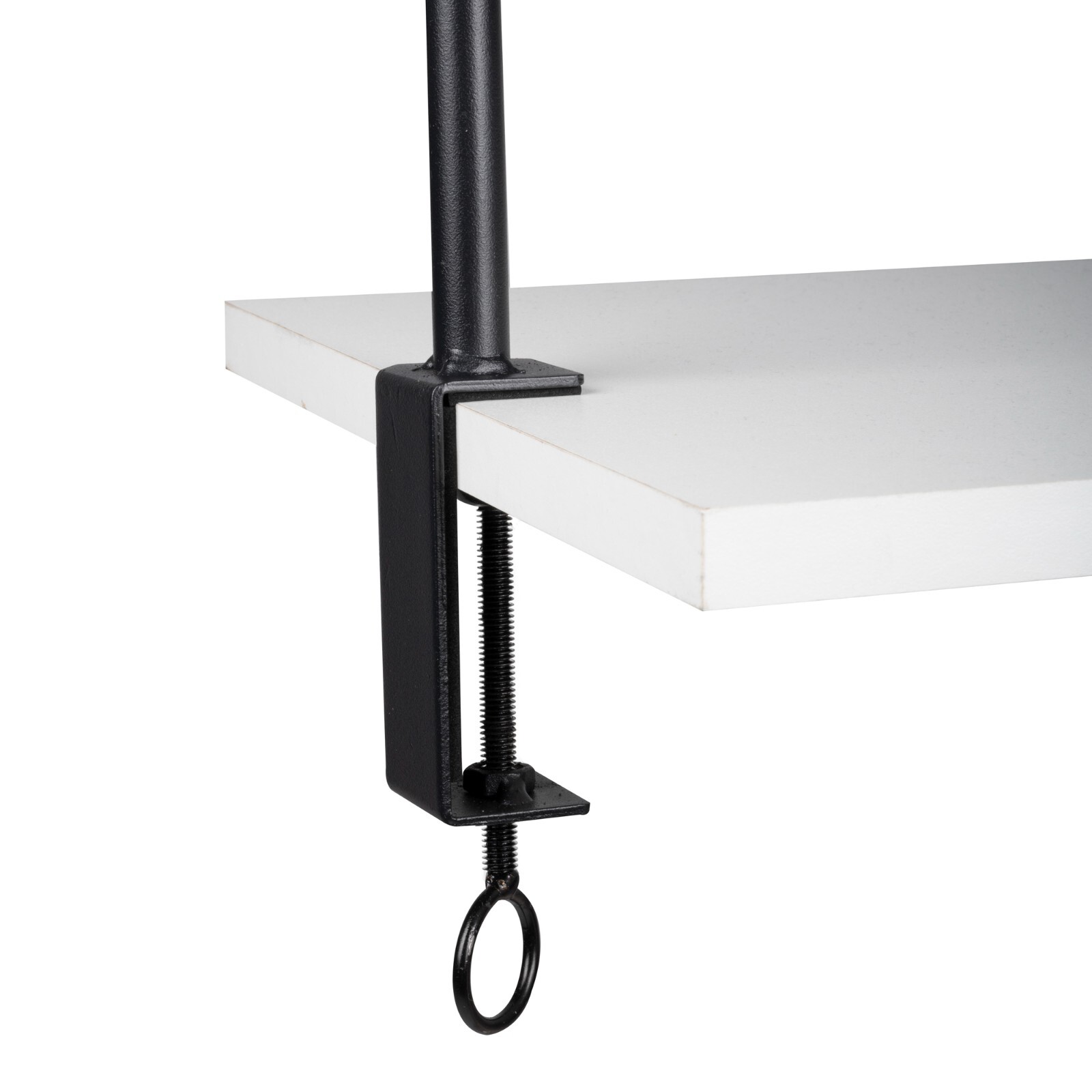 Black Metal Over Table Tabletop Rod Hanging Lever Stand Display Pole ...
